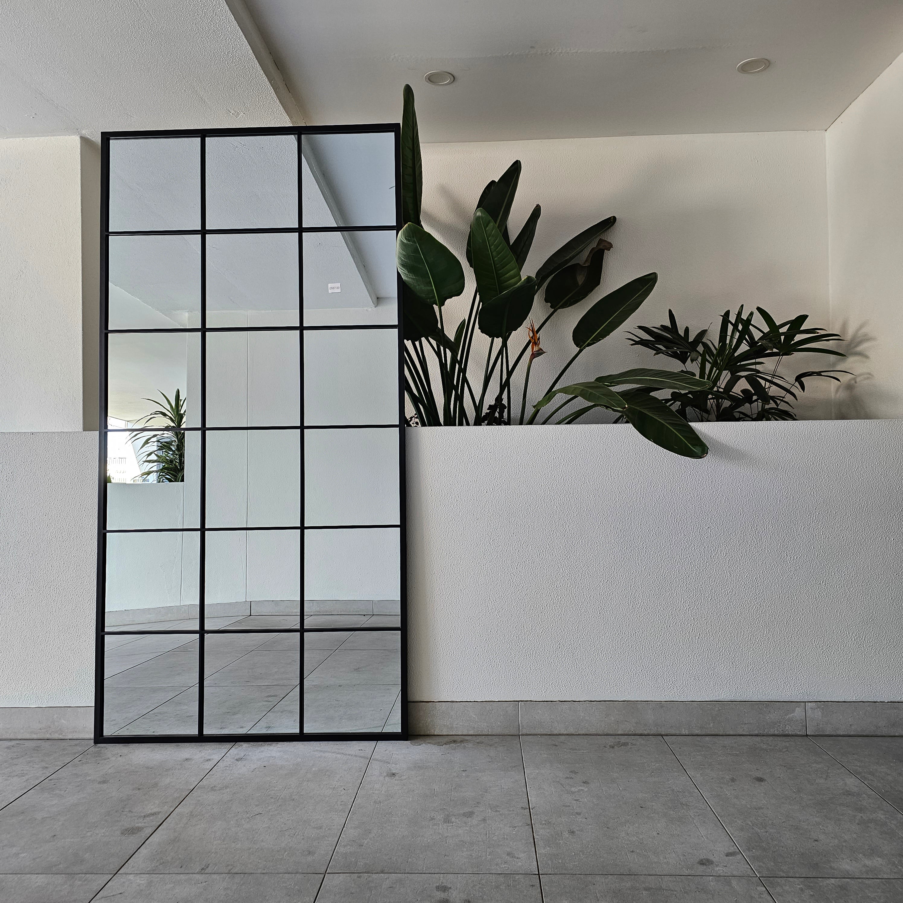 Manhattan Mirror - Large Black Window Mirror – Sydney Mirrors