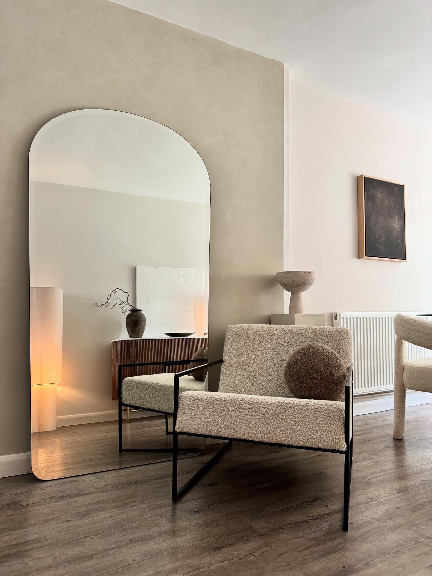 Crescent Arch Mirror – Frameless Curvy Arch Mirror | Sydney Mirrors