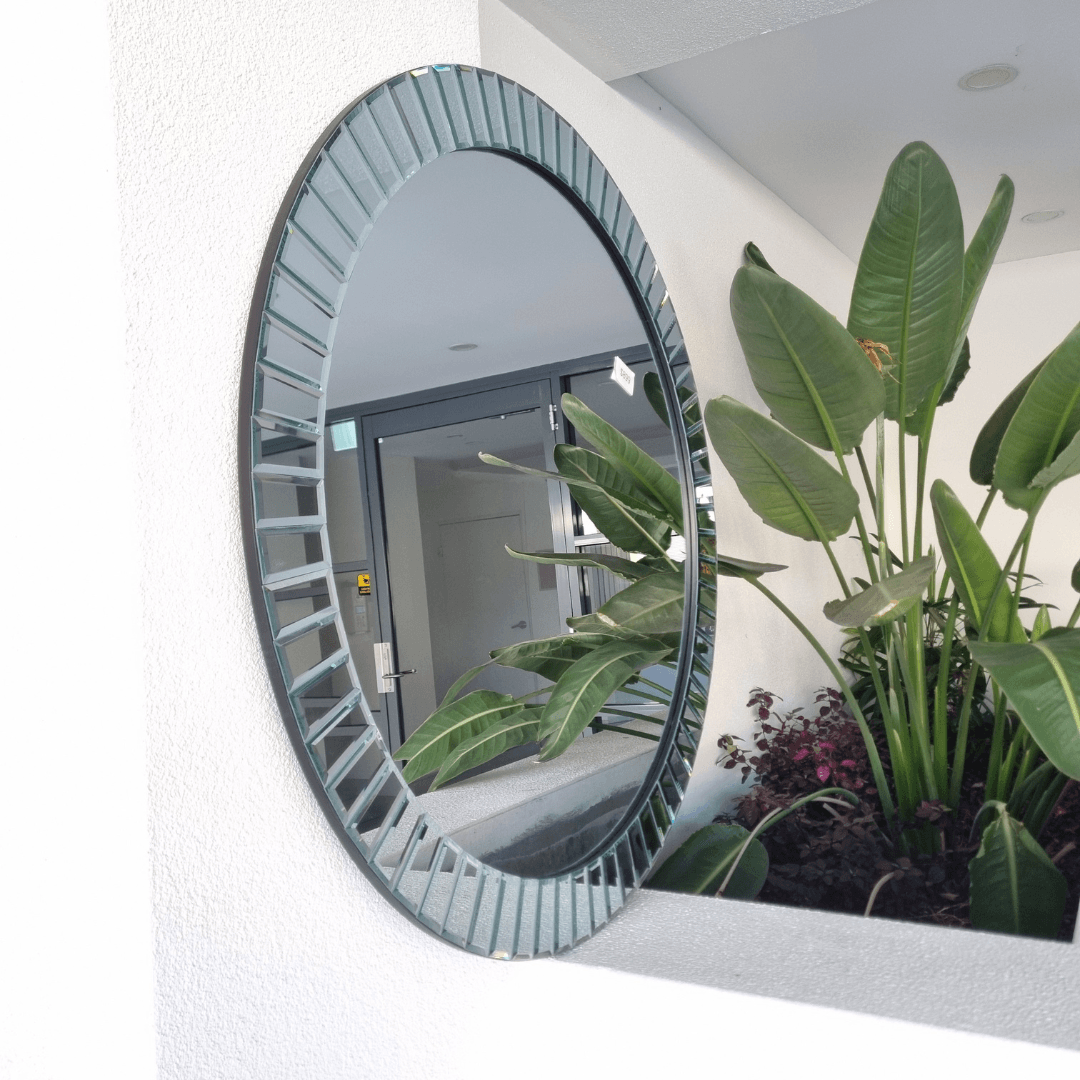 Odessa 90cm Round Mirror - Sydney Mirrors